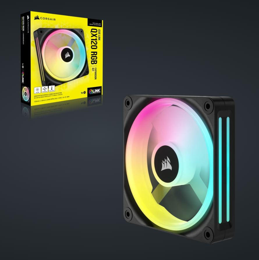 Buy CORSAIR QX RGB Series, iCUE LINK QX120 RGB, 120mm Magnetic Dome RGB ...