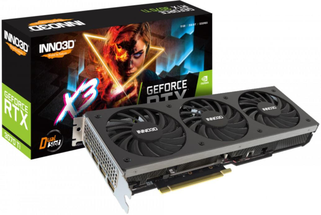Buy INNO3D nVidia GeForce RTX 3070 Ti GPU X3 8GB GDDR6X 1770 Clock,RAM ...