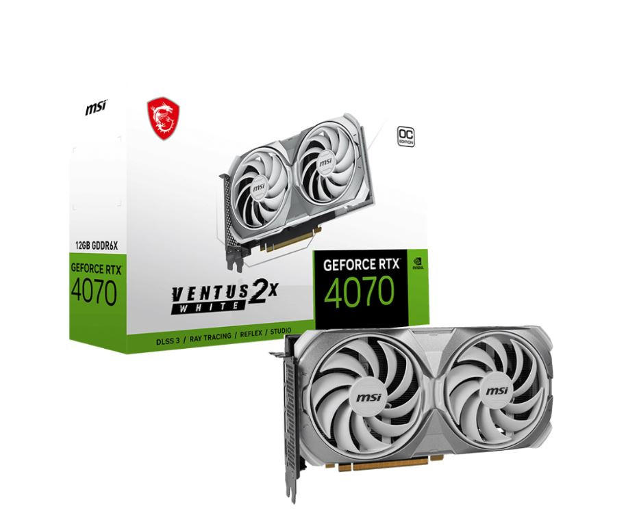Buy MSI GeForce RTX 4070 SUPER 12G VENTUS 2X WHITE OC Video Card 2595 ...