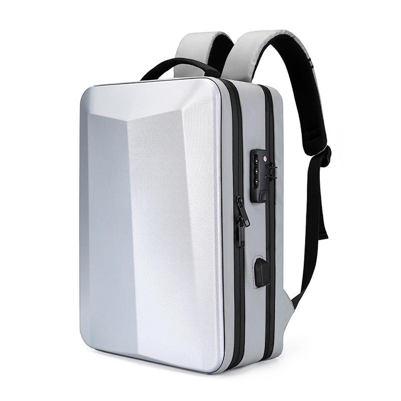 Buy 15.6 Inch Silver Hard Shell Gaming Backpack Protective Case Bags ...