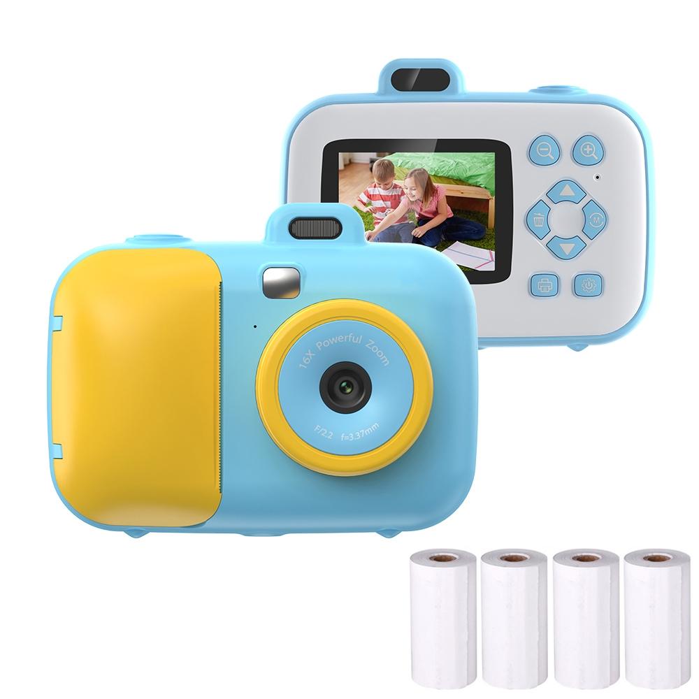 Buy 2.4 Inch Smart Digital Kids Thermal Printing Camera With Paper Blue ...