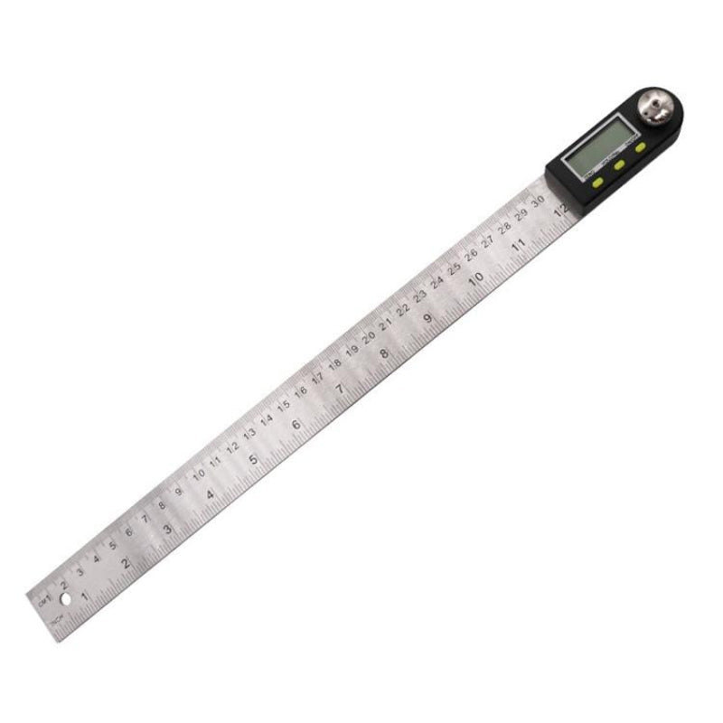 Buy 2 In 1 Digital Angle Finder Protractor Goniometer Ruler With Stainless Steel Design Rulers ...