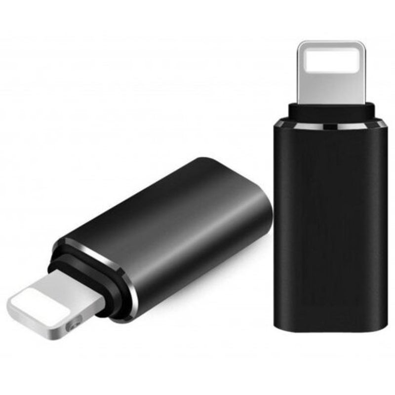 Buy 2 Pcs 8 Pin To Usb 3.1 Type C Male Converter Adapter Black Cables ...