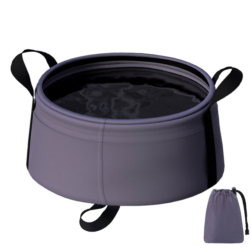 Buy 2 Pcs Dark Purple Ultra Lightweight Collapsible Travel Basin ...