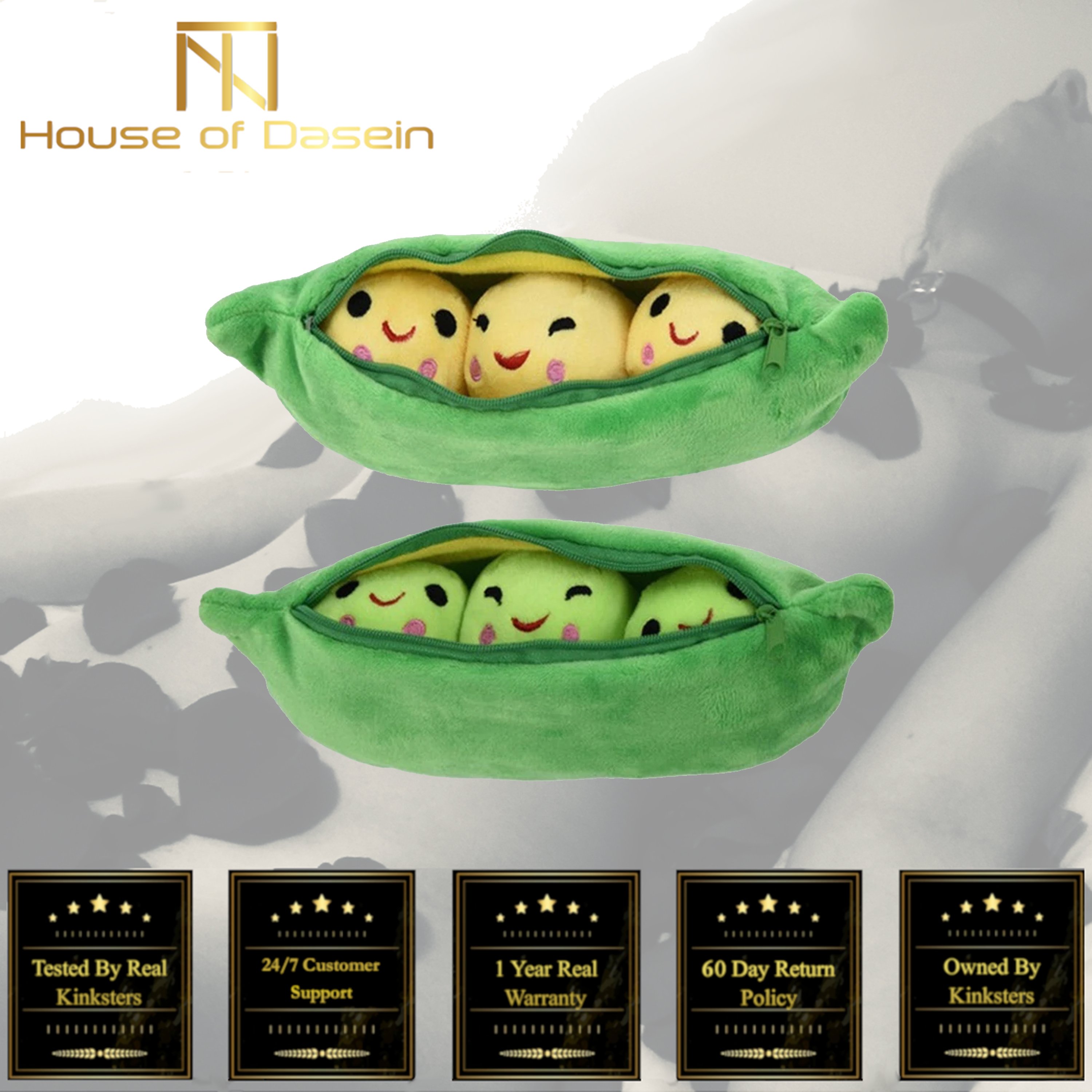 Buy 45cm 3 Peas in a Pod Green Soft Plush Toy - MyDeal Australia