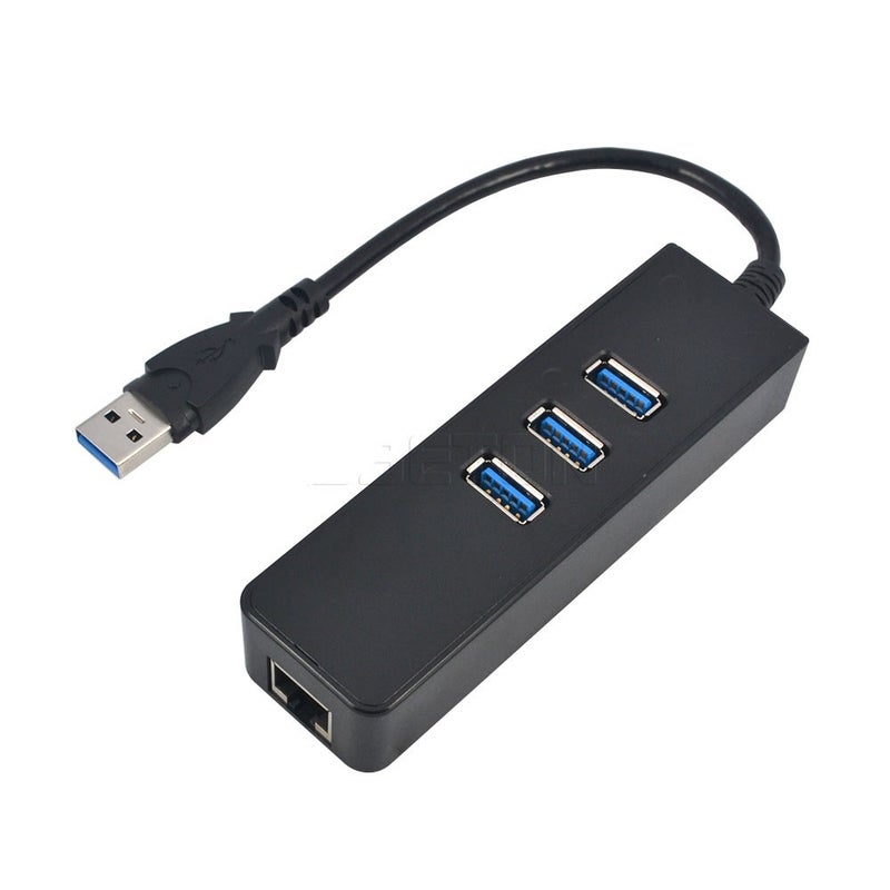 Buy 3 Ports Usb 3.0 Hub To Rj45 Gigabit Ethernet Adapter Lan Wired ...