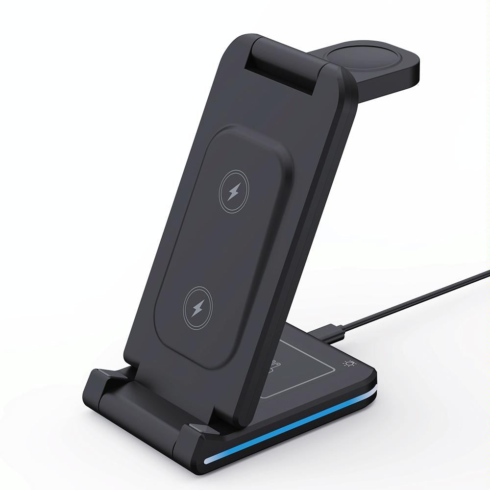 Buy 5 In 1 Foldable Wireless Charger 15W Black Chargers & Cradles ...