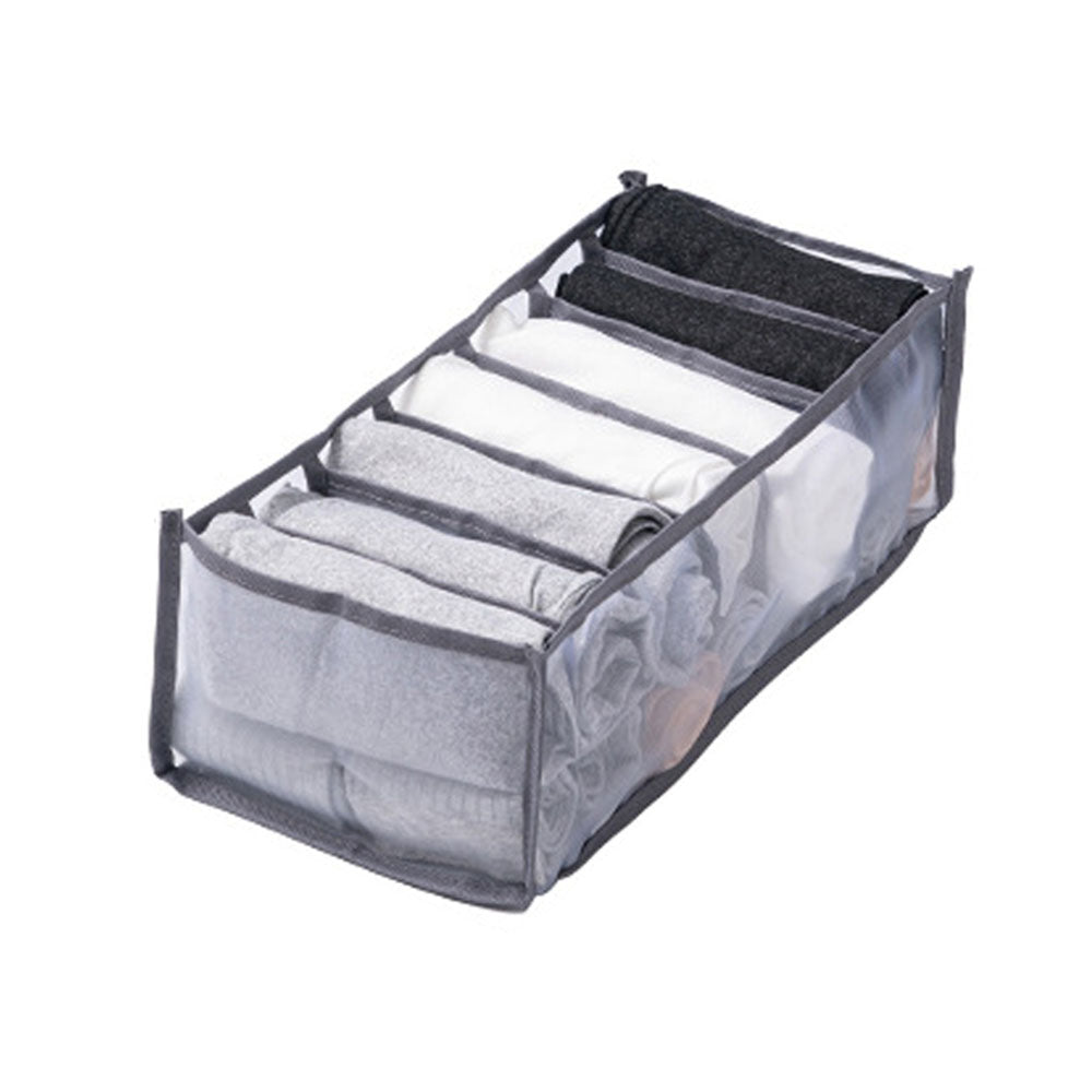 Buy 7/9 Grids Closet Wardrobe Drawer Divider Clothes Mesh Organizer ...