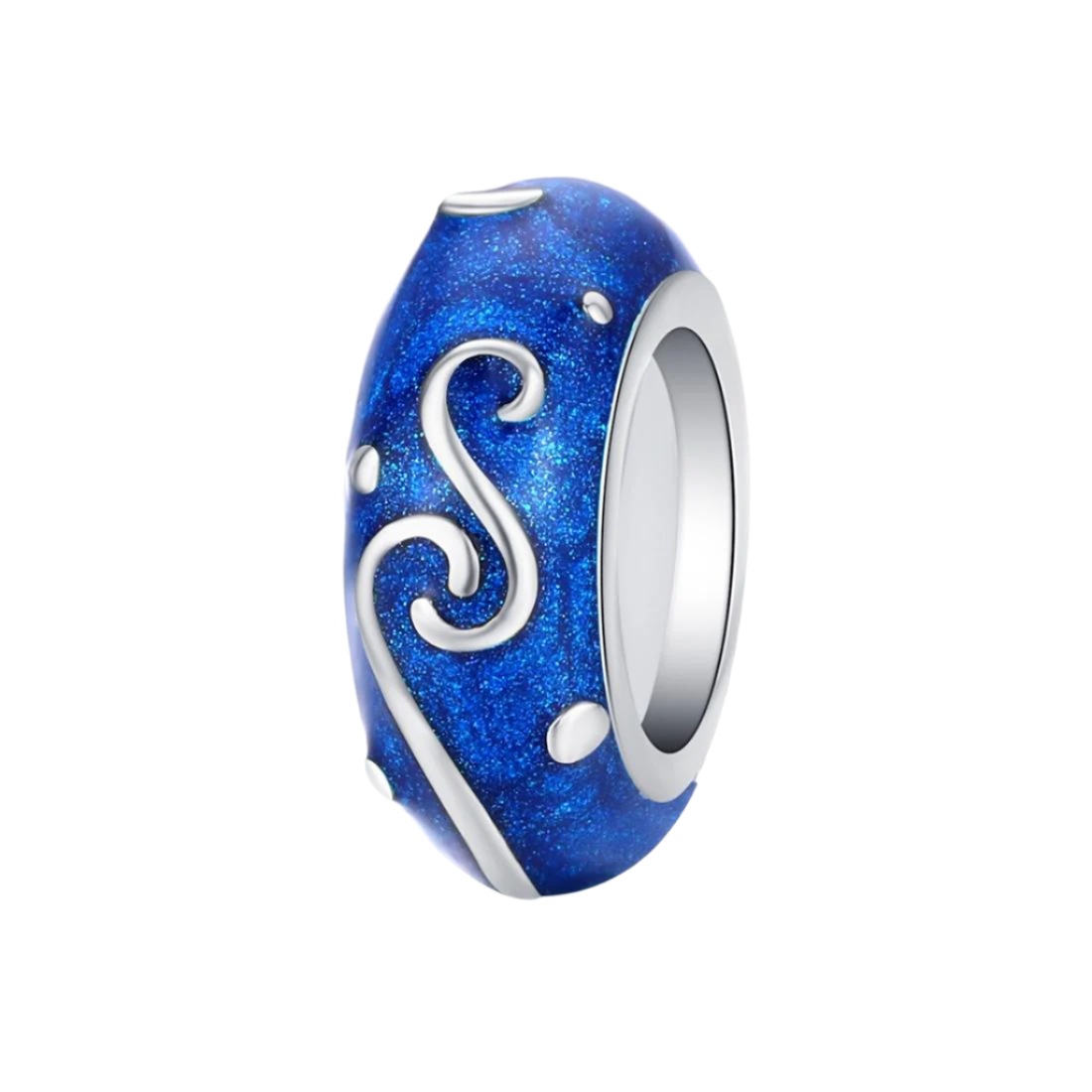 Buy 925 Sterling Silver Blue Star Beaded Bracelet Charms Charms ...