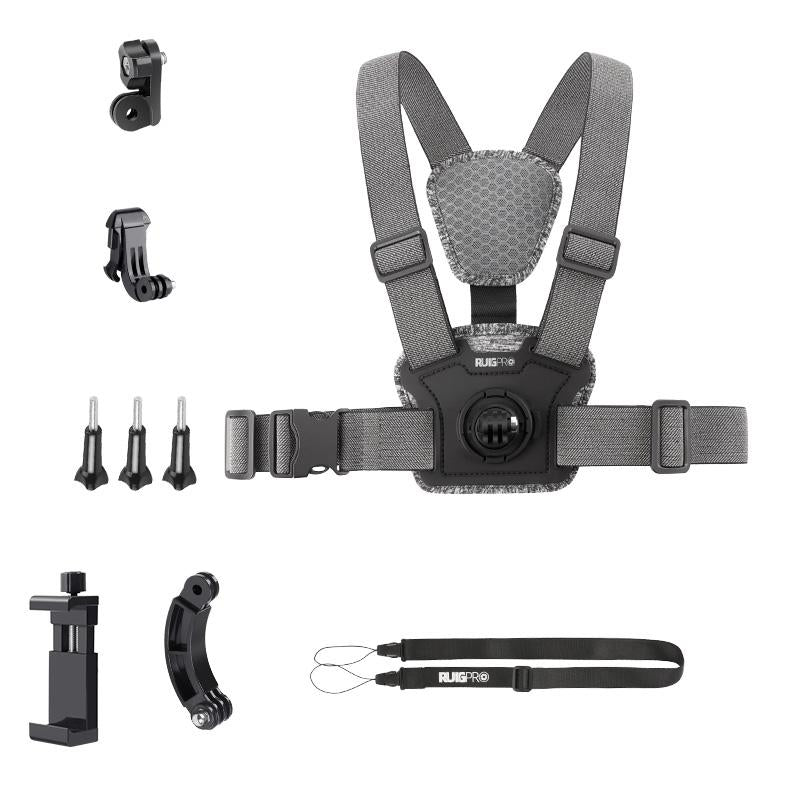 Buy Chest Strap With Mount And Screw 7 In 1 Phone Clamp Straps & Hand ...