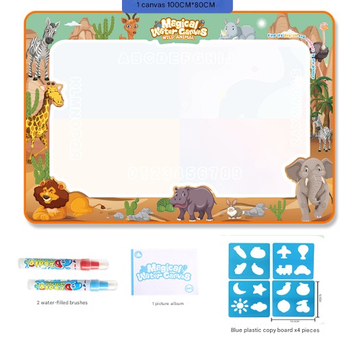 Buy African Animals Giant Aqua Magic Doodle Mat 100X80cm Mess Free ...