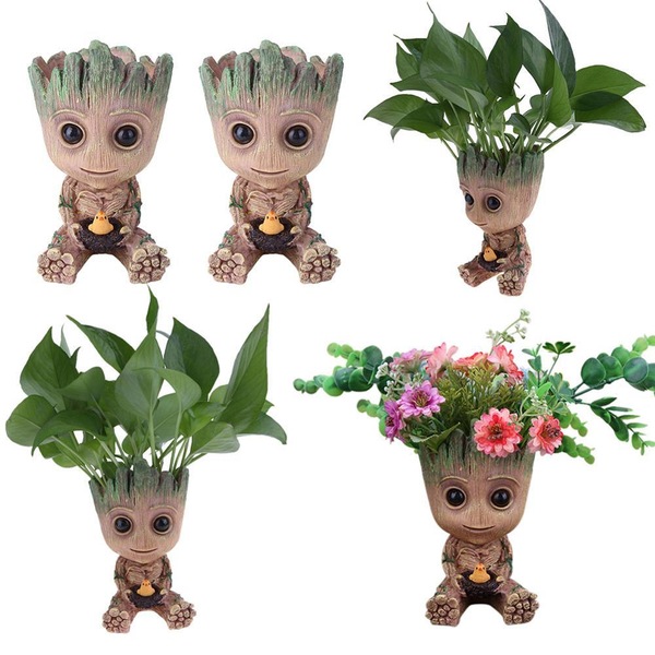 Buy Baby Groot Flowerpot Cute Little Baby Tree Man Indoor Garden ...