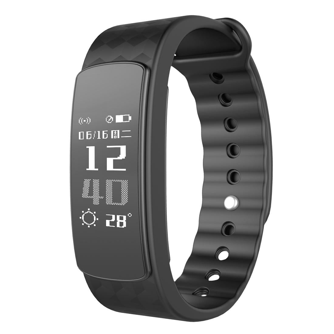 Buy Bluetooth Smart Bracelet With Oled Display And Hr Monitor Smart ...