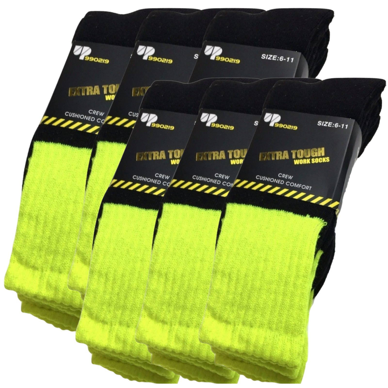 Buy Br Apparel 6X Pairs Hi Vis Workwear Safety Tradie High Visibility ...