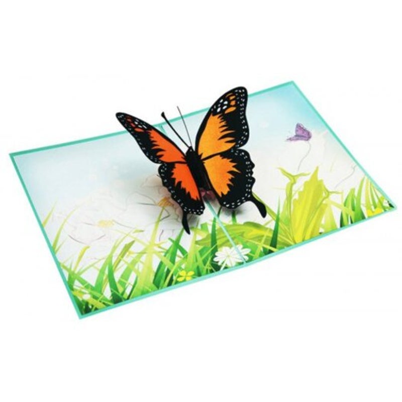 Buy Creative 3D Butterfly Design Greeting Card Multi Greeting Cards ...
