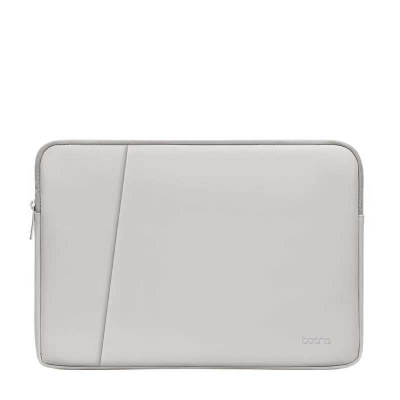 Buy Double Layer Pu Leather Laptop Bag For 13 To 14 Inch Devices Grey ...