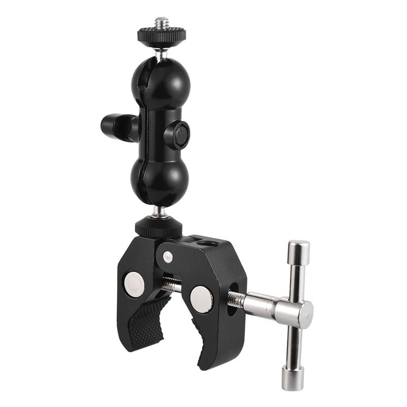Magic Arm With Dual Ballheads For Action Cameras Super Clamp With Dual ...