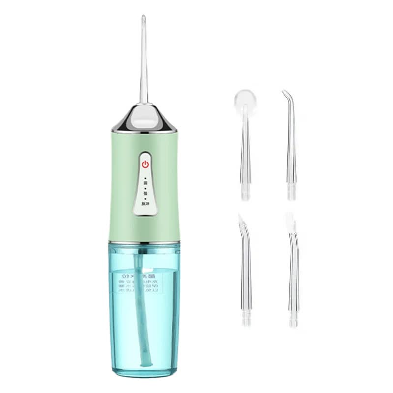 Buy Elosung Green Electric Portable Water Flosser Smart 4 Head Oral ...