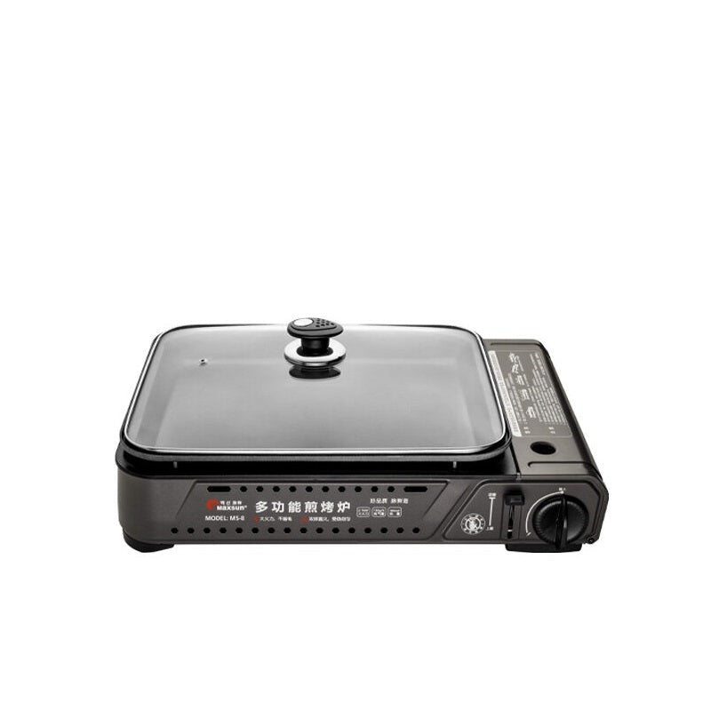 Buy Gas Burner Stove With Inset Non Stick Cooking Pan Cooker Butane ...