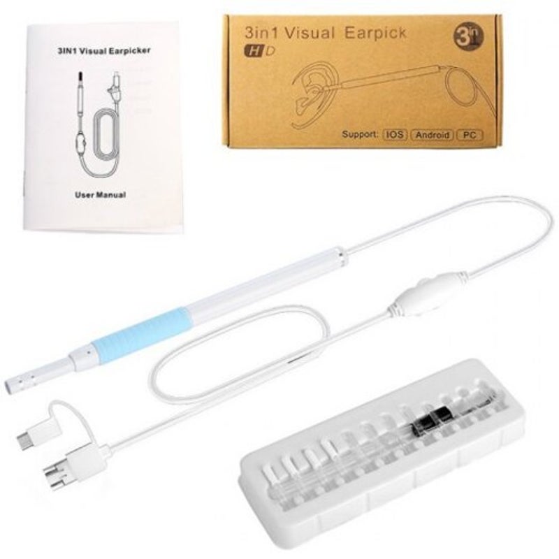 Buy An102 Ear Cleansing Endoscope 3 In Visual Earpick Borescope ...