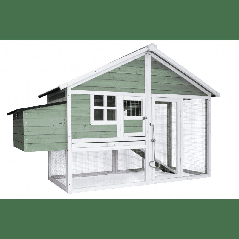 Buy Green Large Chicken Coop Rabbit Hutch Ferret Cat Cage Hen Chook ...
