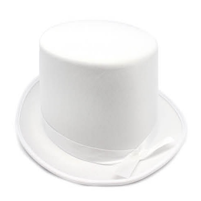 Buy Hats Satin Top Hat Costume Party Cap Fancy Dress Trilby Fedora ...