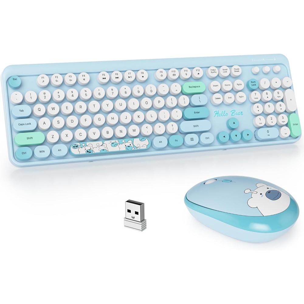 Buy Keyboards & Keypads Bluetooth Keyboard And Mouse Combo Set Full ...
