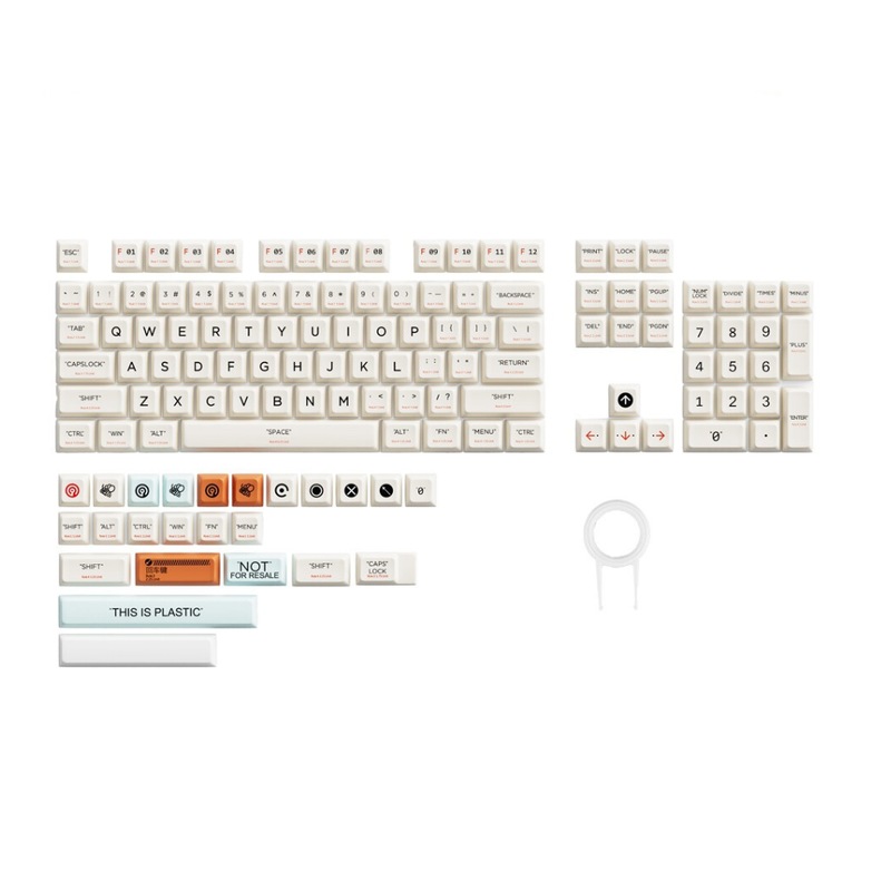 Buy Keyboards & Keypads Keycap Keyboard Beige 132 Keys Pbt Dye ...