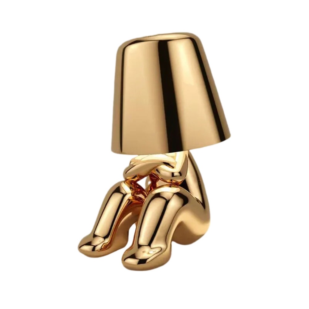 Buy Lamps Hotel Lightning Lamp Rechargeable Gold Little Man Sitting ...
