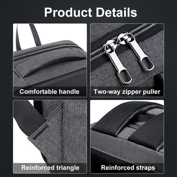 Buy Large Capacity Anti Theft Laptop Backpack With Usb Port 16 Inch Backpacks - MyDeal Australia