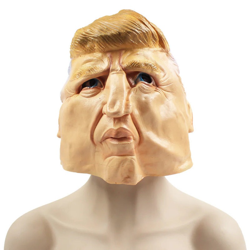 Buy Masks Donald Trump Mask Costume Party Celebrity Rubber Latex ...