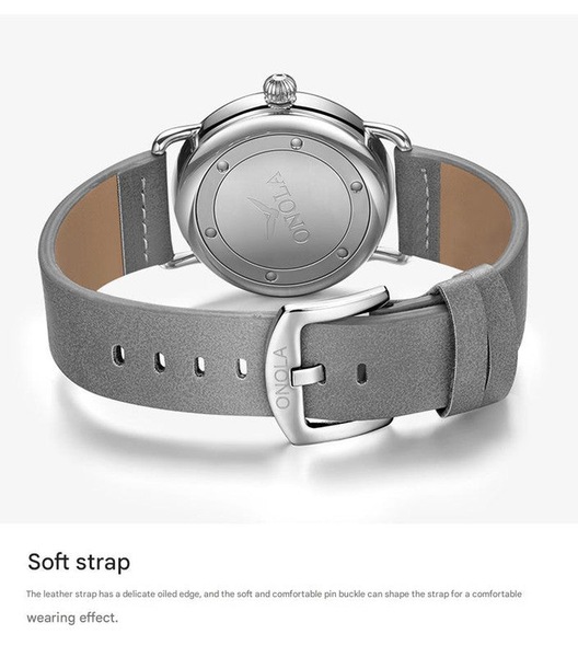 Buy Mens Elegant Leather Band Watch Brown Belt Dial Small Seconds Crown ...