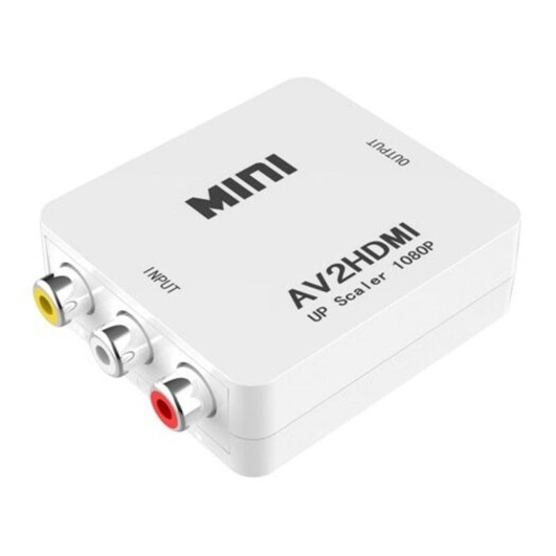 Buy Mini Av To Hdmi Video Converter Box Av2hdmi Rca Cvbs Adapter White ...