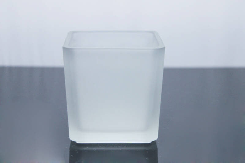 Buy My Decorations 20 Pack Square Cube Frosted Glass 5Cm Tealight ...