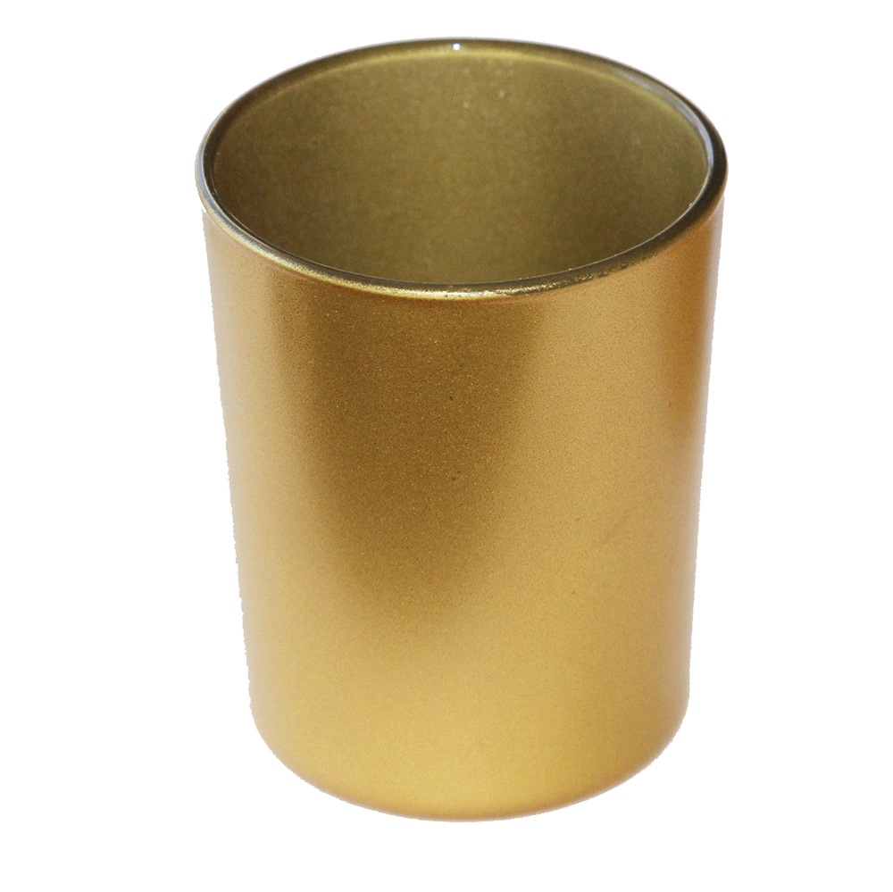 Buy My Decorations 40 Bulk Pack Matt Gold Glass Votive Candle Holders ...