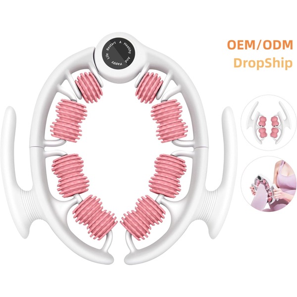 Buy Pink 360 Degree Clamp Leg Roller Massager Deep Tissue Relief For ...