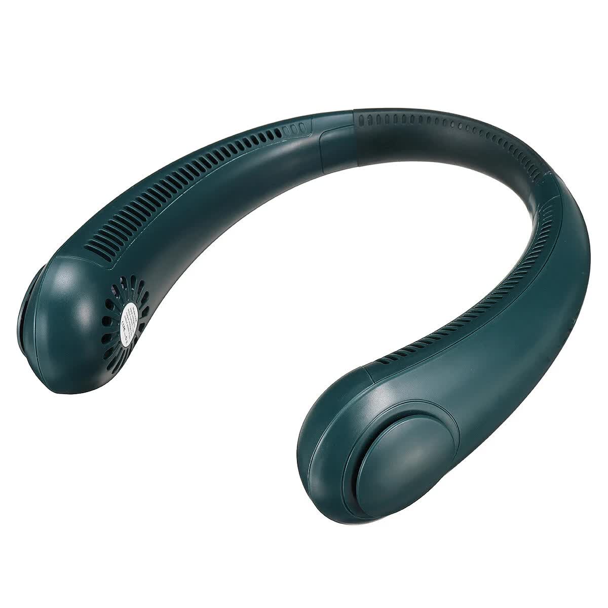 Buy Portable Fans Green Portable Neck Hanging Usb Fan Mini Hands Free ...