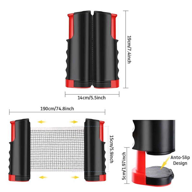 Buy Portable Retractable Table Tennis Net Family Games Ping Pong ...