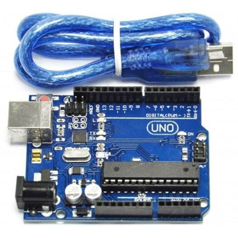 Buy R3 Board Atmega328p With Usb Cable For Arduino Blue - MyDeal