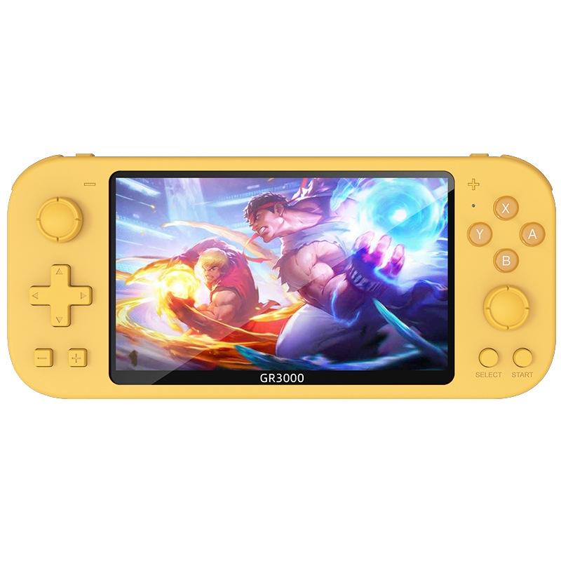 Buy Rg3000 Handheld Dual Handle Game Console Yellow Video Game Consoles ...