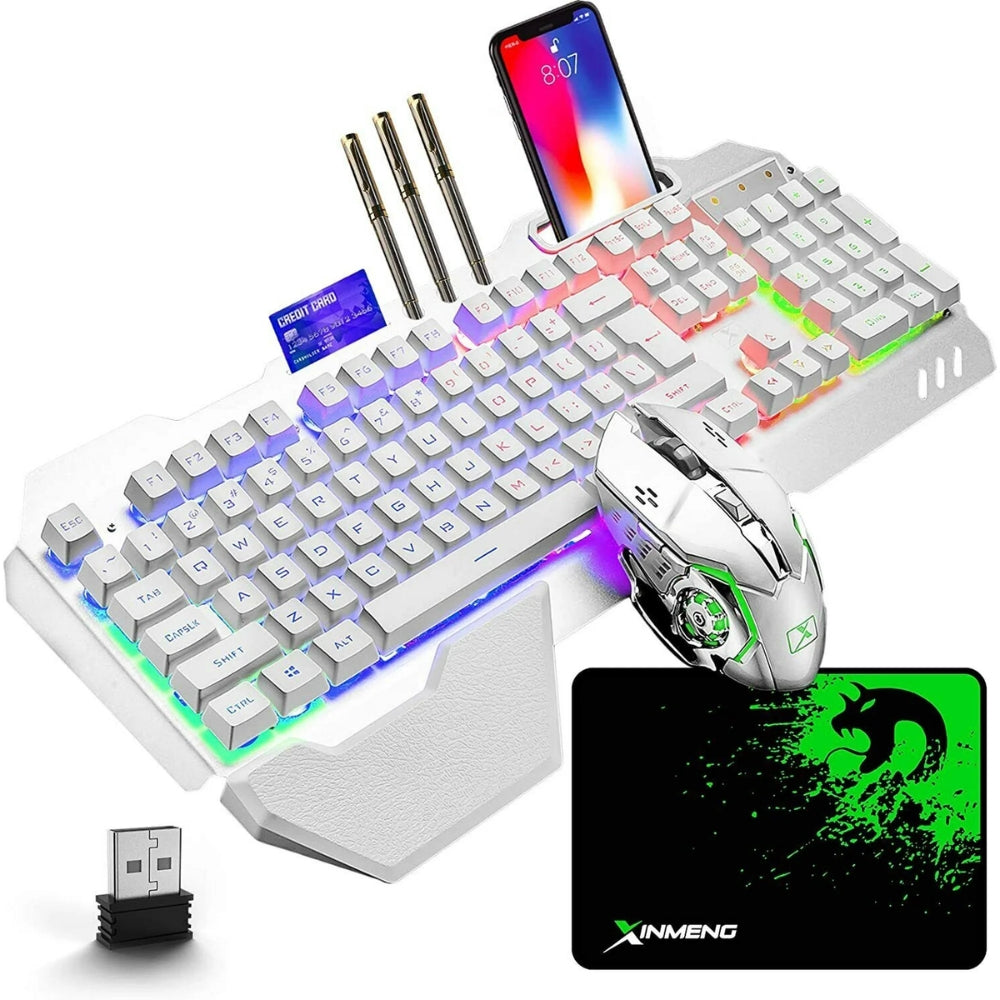 Buy Rgb Led Backlit Wireless Gaming Keyboard Mouse Set Keyboard & Mouse ...