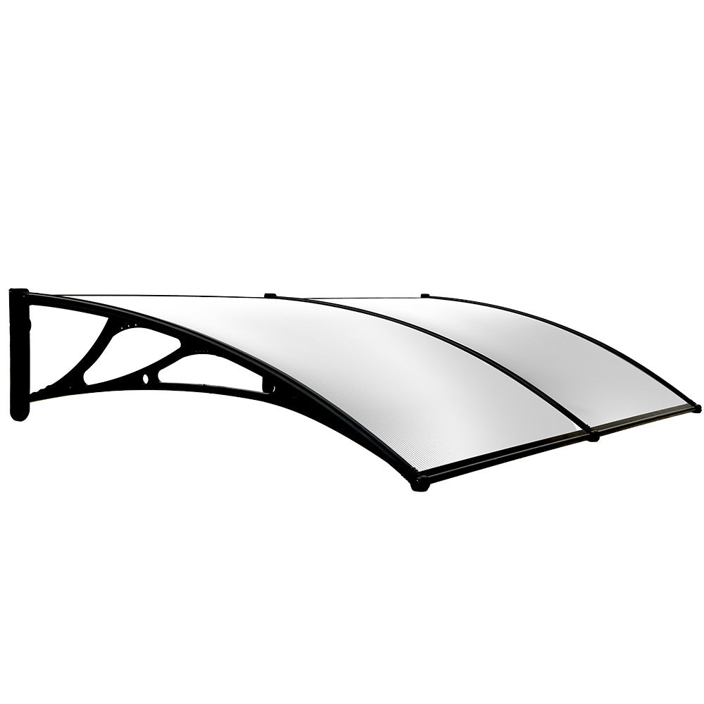 Buy Shade Shield 2X1m Aluminium Exterior Awning Black Diy External Uv ...
