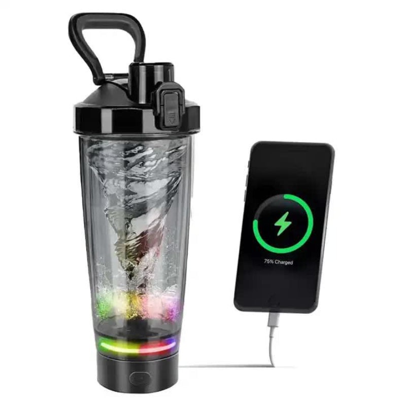 Buy Shake Bottles & Mixers Black Portable Electric Shaker Bottle With ...