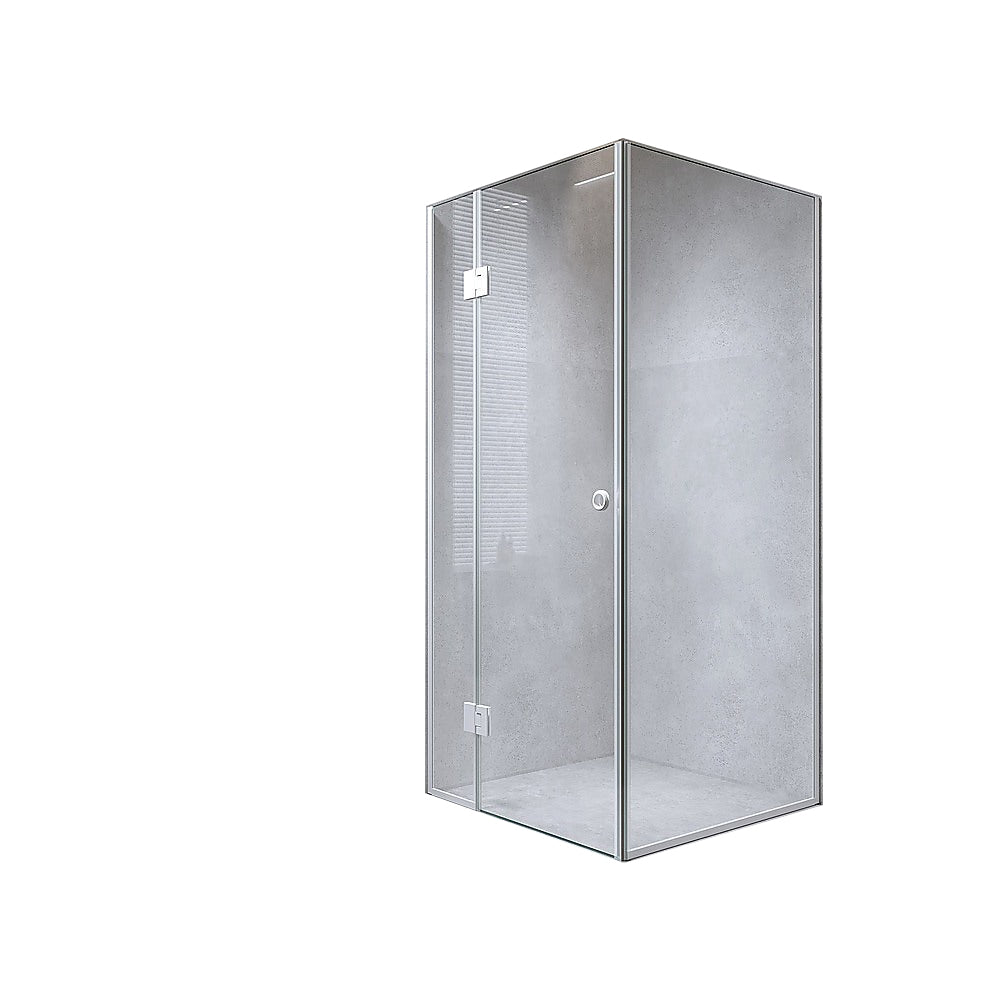 Buy Shower Doors 120X80cm Corner Frameless Shower Screen With Chrome ...