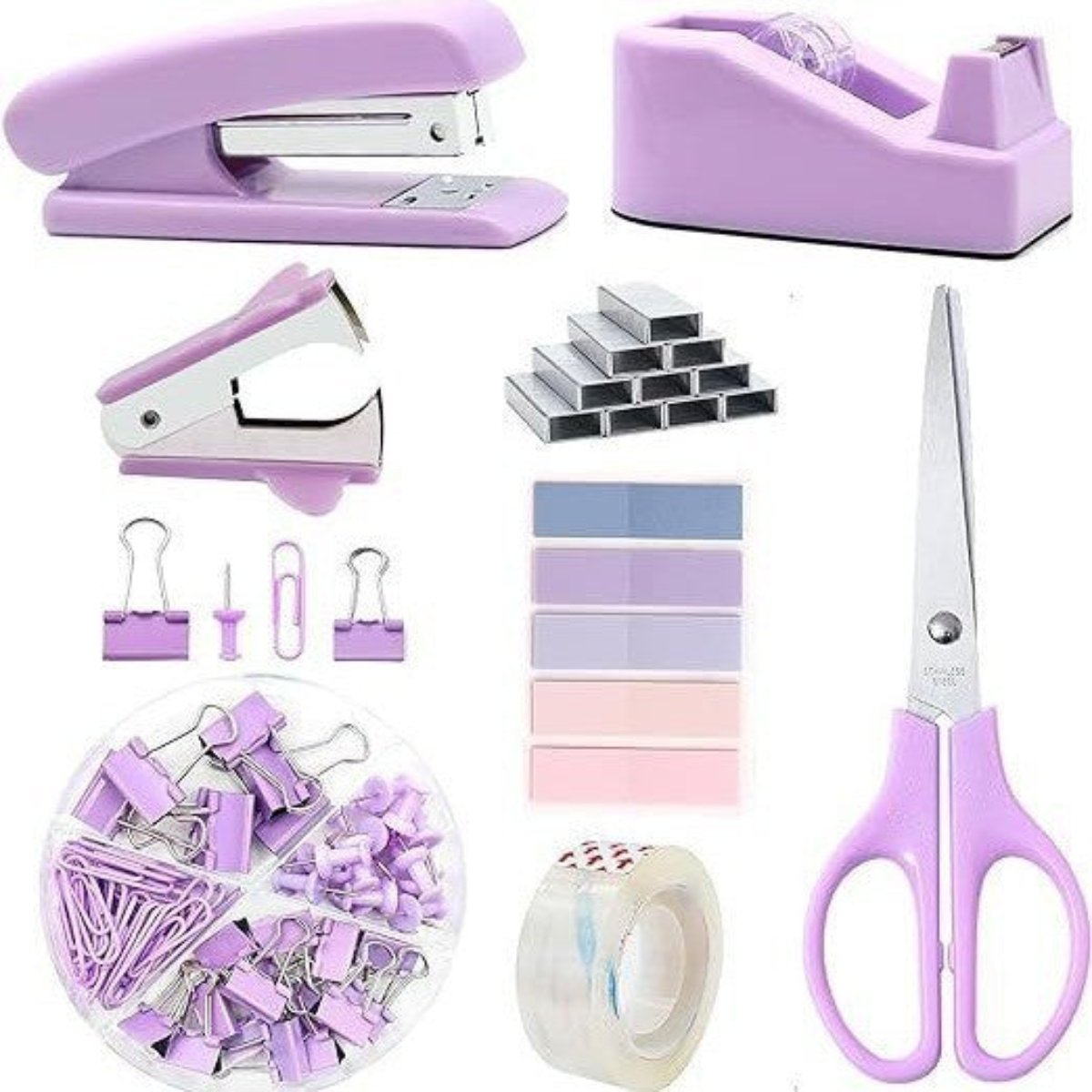 Buy Stationery Sets Lavender Office Stationery Set 15 Piece Desk ...
