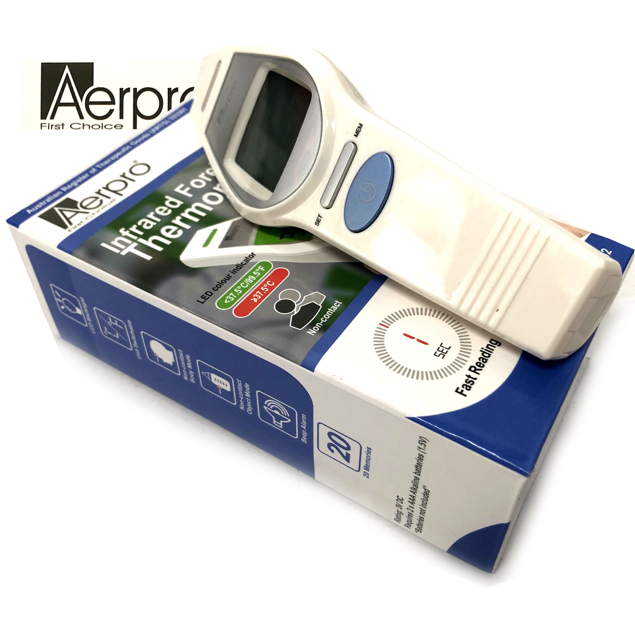 Buy Aerpro Non Contact Infra Red Forehead & Body Thermometer Australian ...