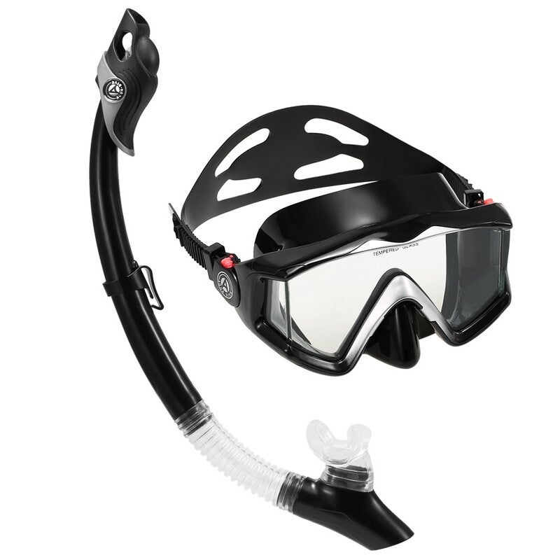 Buy Three Panoramic Snorkeling Scuba Dive Mask Black2 Masks - MyDeal ...
