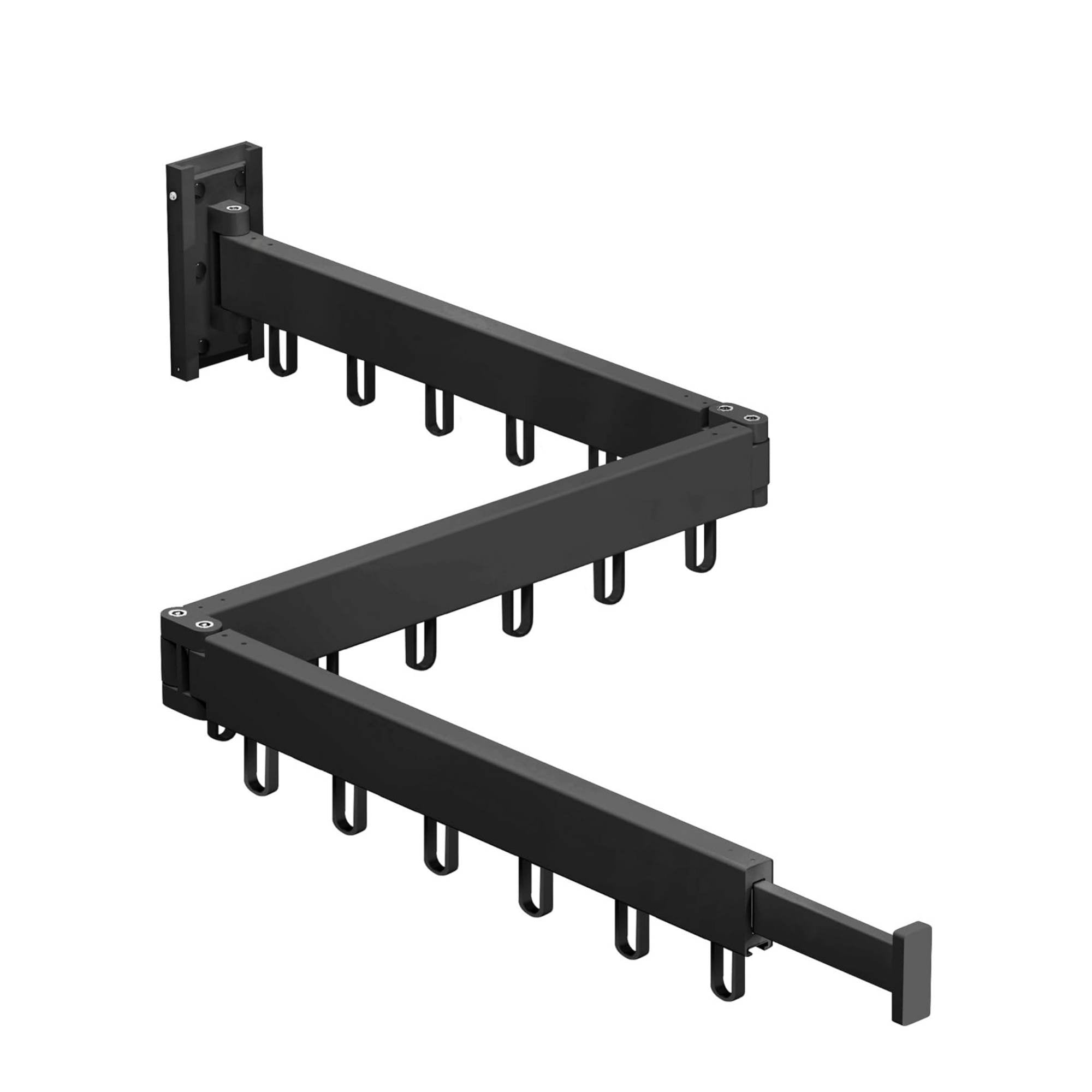 Buy Tooleroo Clothes Drying Rack Tri Fold Wall Mount Space Saving ...