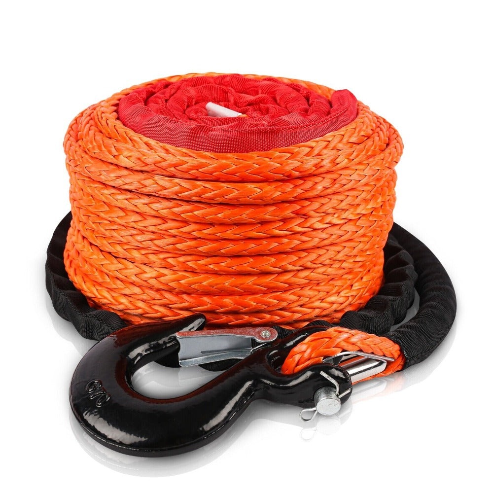 Buy Tow Bars & Winches Zesuper Winch Rope 9.5Mm X 30M Dyneema Sk75 Hook ...