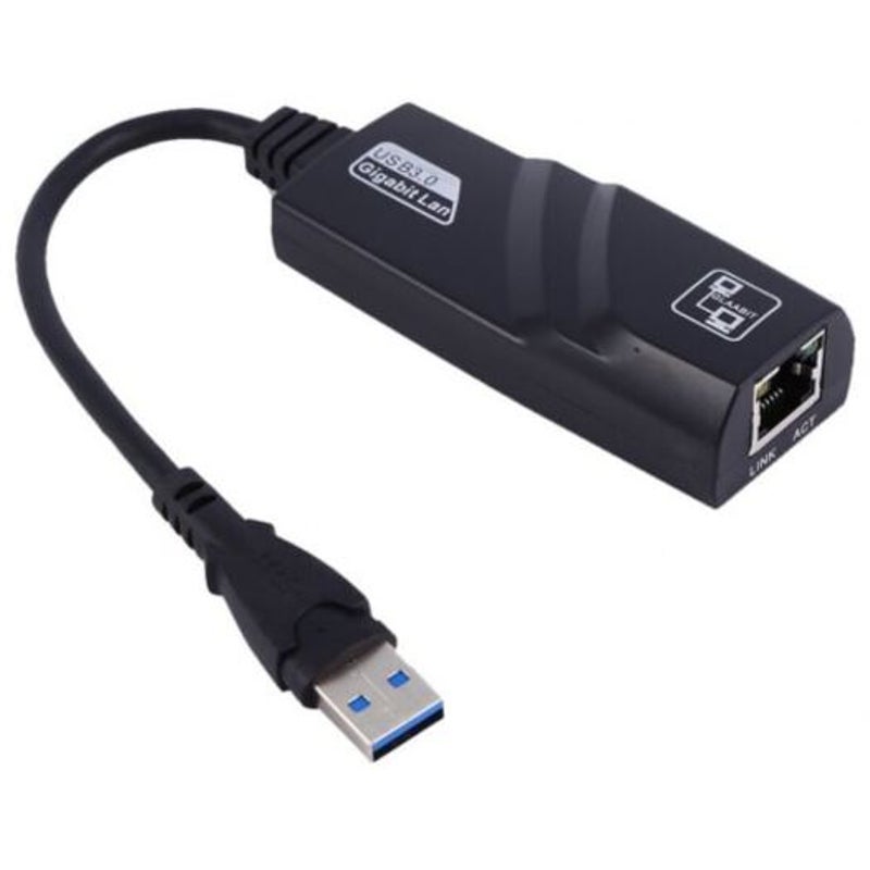 Buy Usb 3.0 To Rj45 Ethernet Lan Network Adapter 1000Mbps Black Usb ...